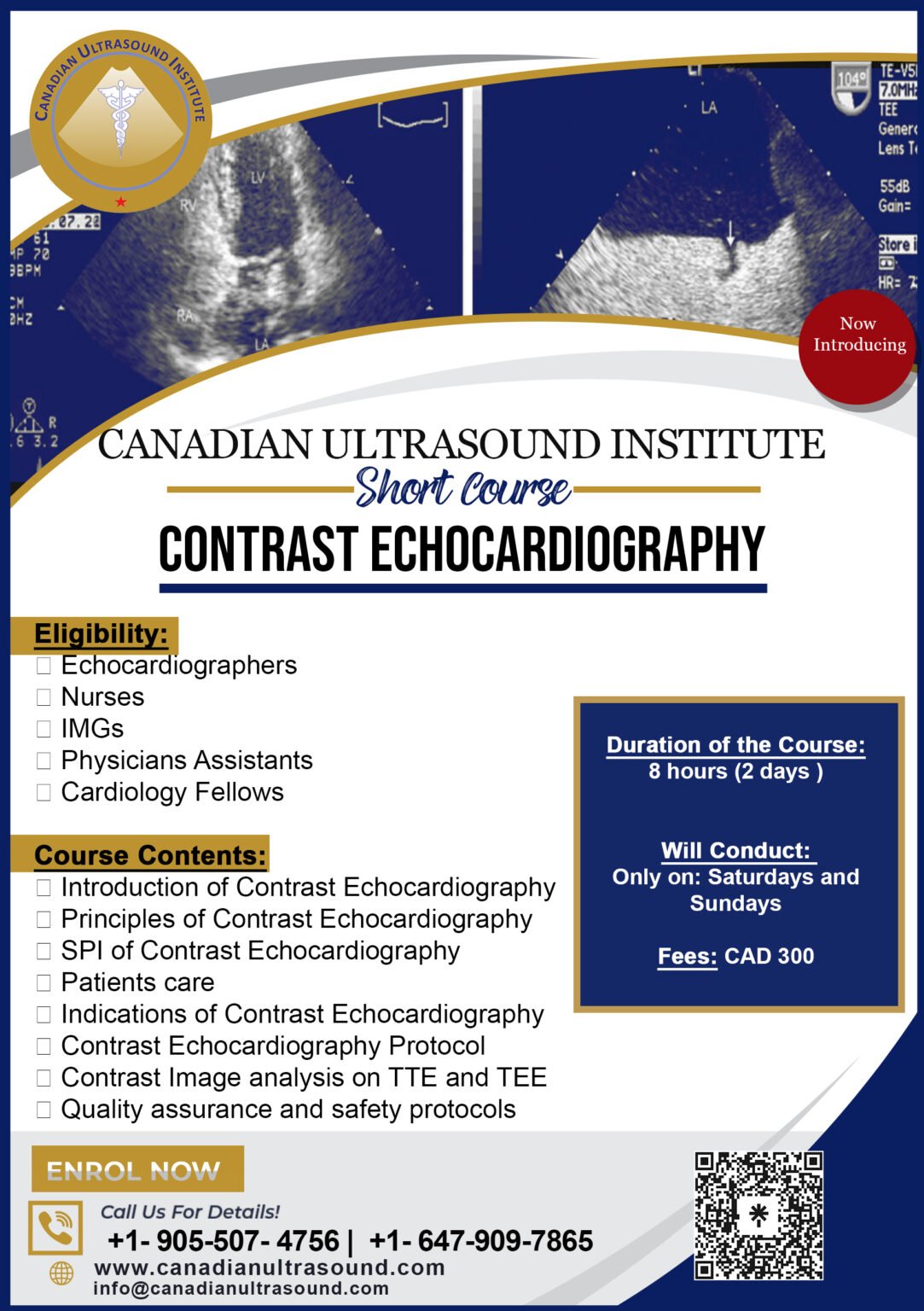 Contrast Echocardiography - Canadian Ultrasound Institute